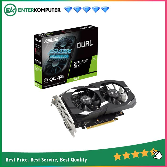 Jual Asus GeForce GTX 1650 4GB DDR6-P - Dual-V2 OC Edition | Shopee Indonesia