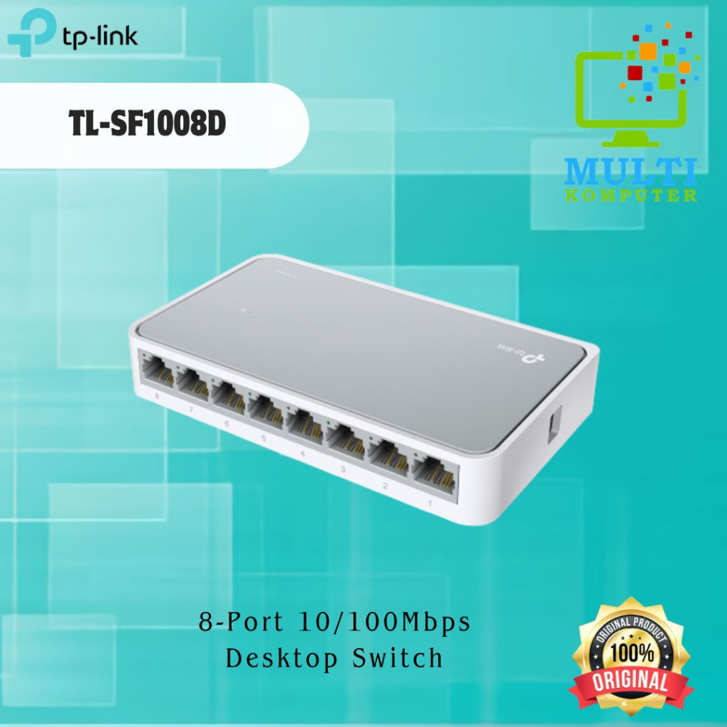Jual TP-LINK TL-SF1008D : TPLink 8 Port 10/100Mbps Desktop Switch Hub ...