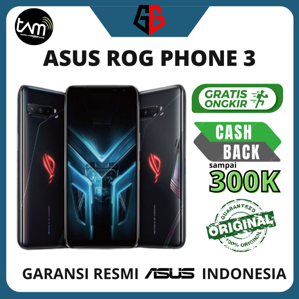 Jual ASUS ROG PHONE 3 8/128GB 12/128GB 12/256GB SECOND RESMI TAM ...