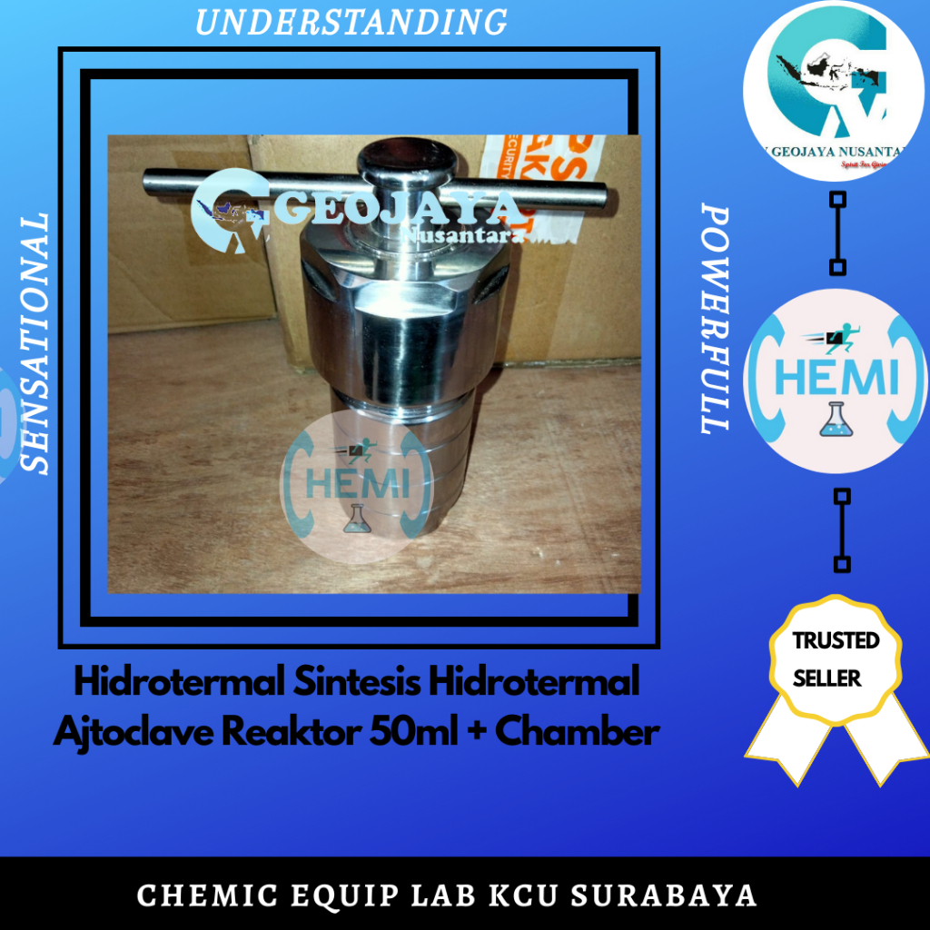 Jual Hidrotermal Sintesis Hidrotermal Ajtoclave Reaktor 50ml + Chamber ...