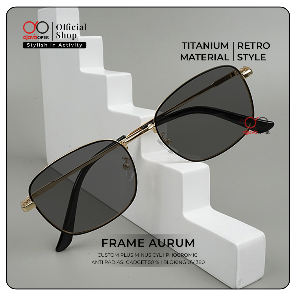 Jual DJAVA OPTIK - Frame Aurum - Kacamata Custom Minus Khusus Lensa Photocromic Model Korea ...