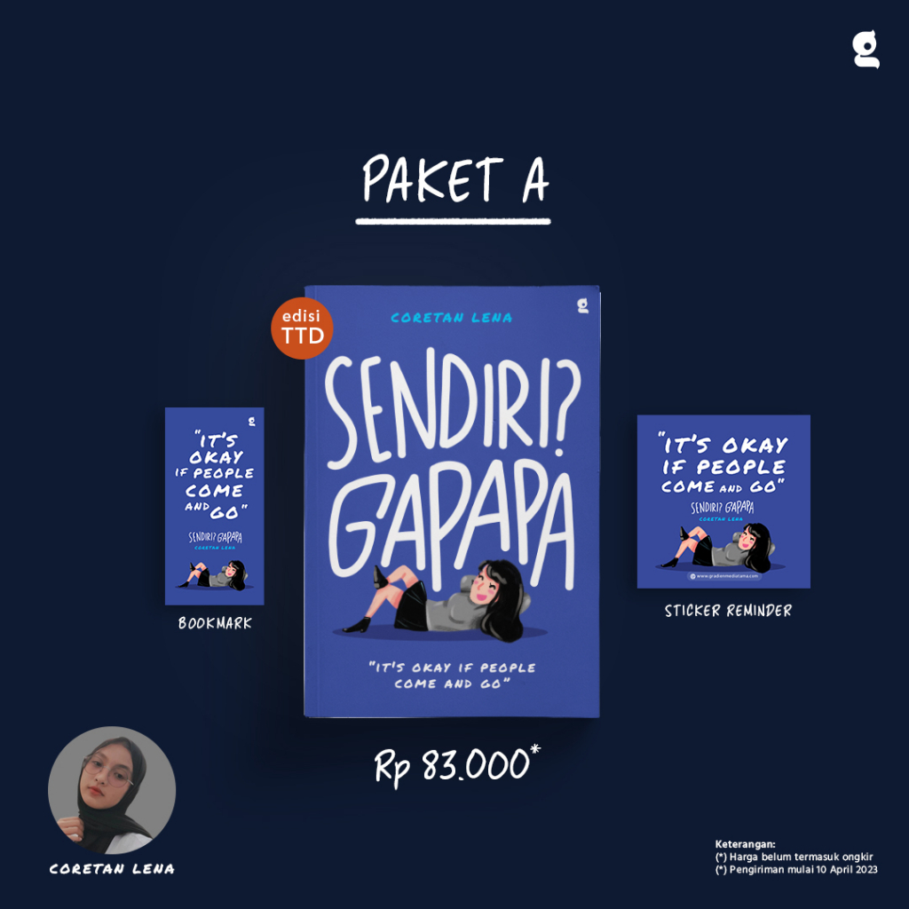 Jual BUKU SENDIRI? GAPAPA + BONUS - Coretan Lena | Shopee Indonesia Jual BUKU SENDIRI? GAPAPA + BONUS - Coretan Lena | Shopee Indonesia