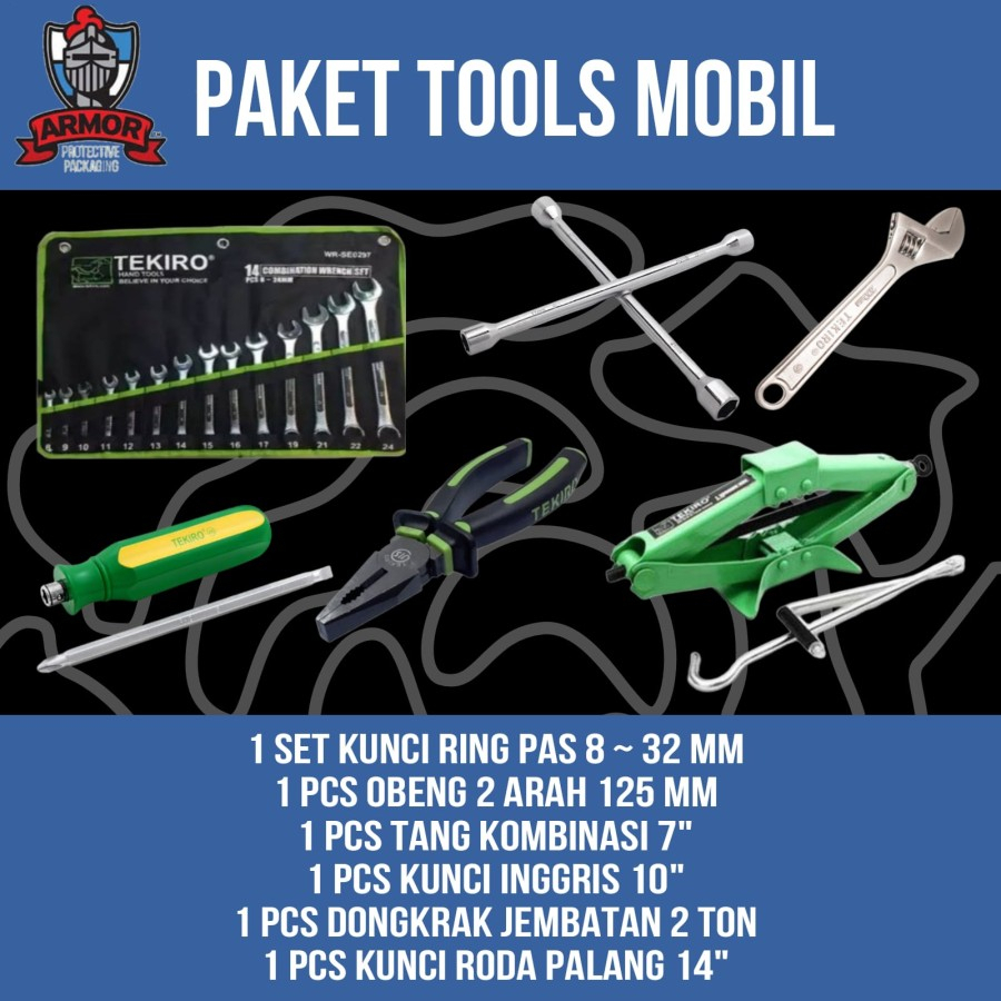 Jual PAKET TOOLS MOBIL TEKIRO | Shopee Indonesia