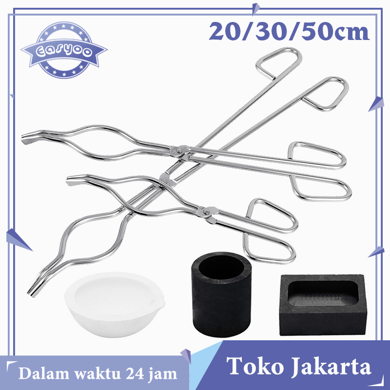 Jual 20/30/50cm Tang Krusibel Stainless Crucible Tongs Melting Dish ...