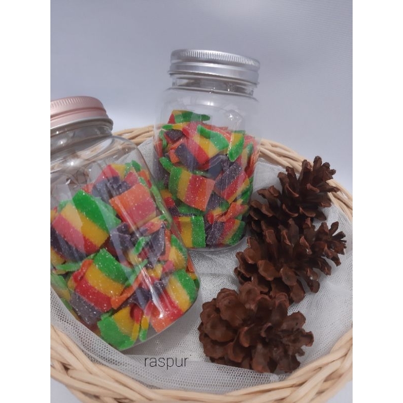 Jual rainbow gummy candy permen pelangi permen rasa asam | Shopee Indonesia