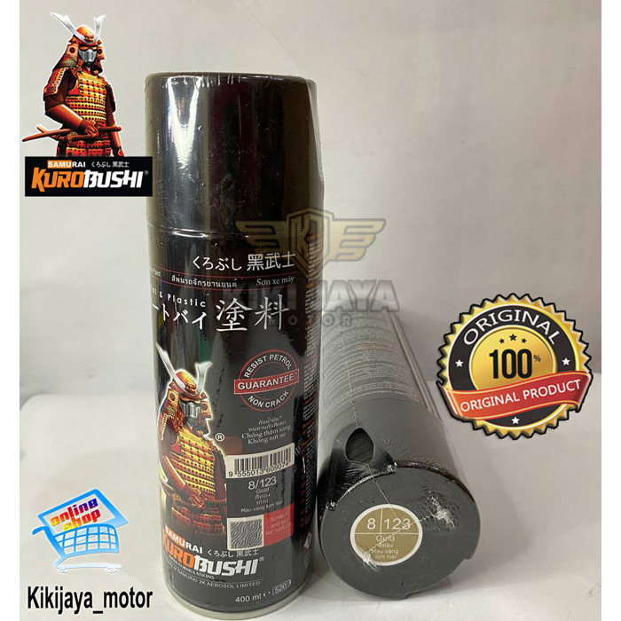 Jual CAT SEMPROT SAMURAI PAINT 123 GOLD PYLOX (WARNA STANDAR) | Shopee ...