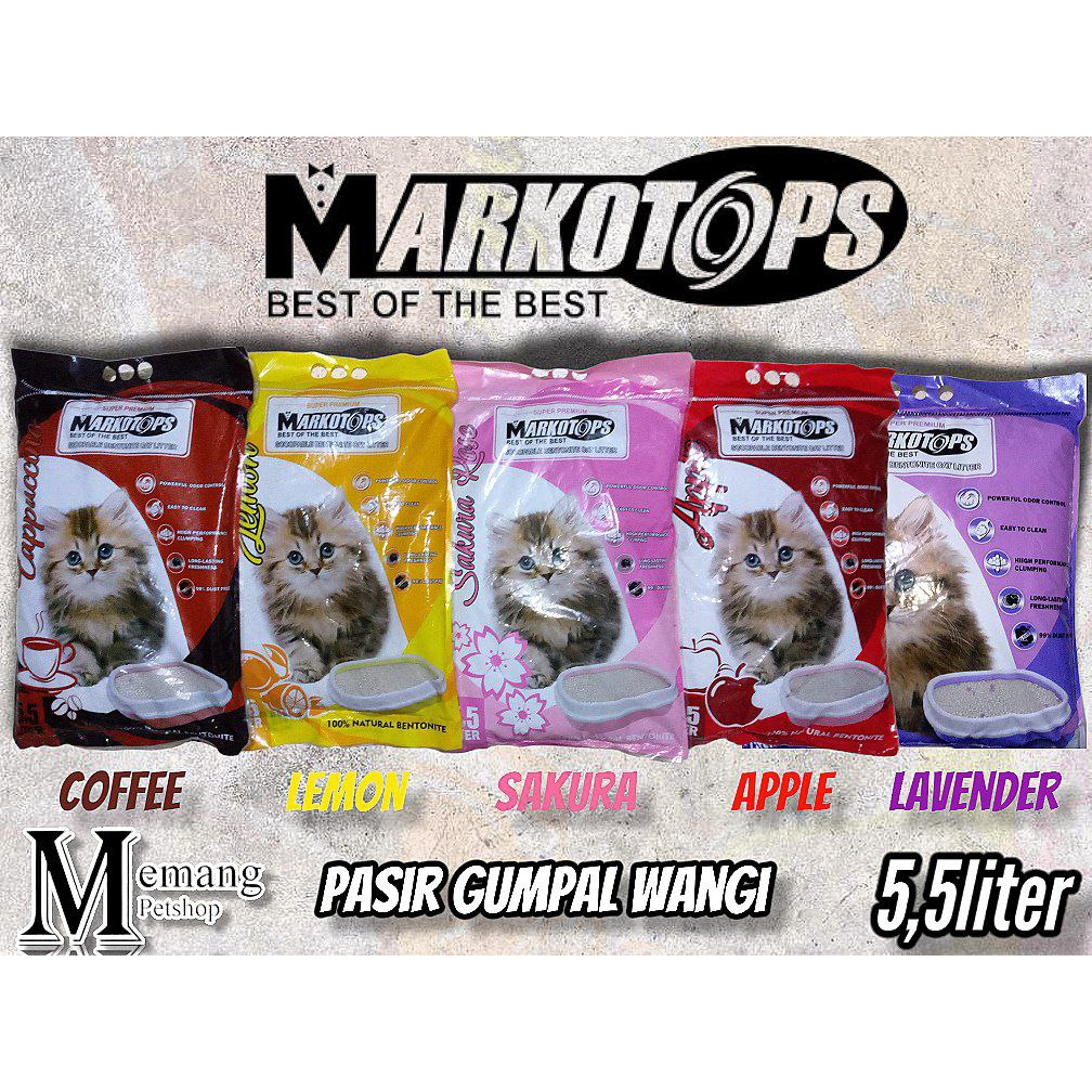 Jual Markotops 5.5L Liter - Pasir Gumpal Wangi Bentonit | Shopee Indonesia