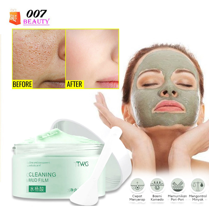 Jual Masker Wajah TWG Cleaning Mugwort Clay Mask AntI Acne Jerawat Pori dan Komedo 100g | Shopee ...