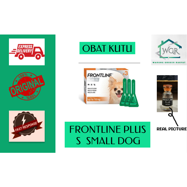 Jual Original Repack Obat Kutu Frontline Plus S Small Dog / Anjing ...