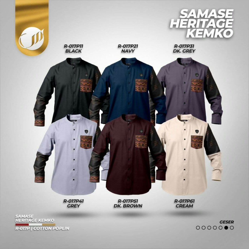 Jual Kemko Heritage Samase R017P Lengan Panjang | Shopee Indonesia