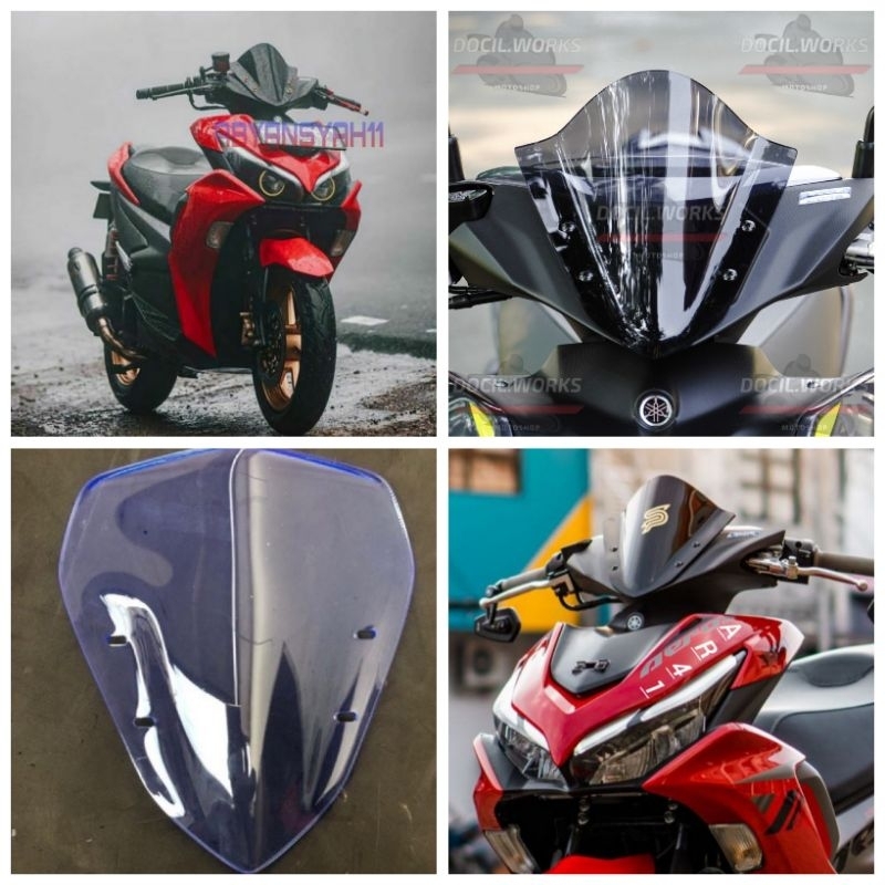 Jual Visor Aerox Windshield Aerox Model Sectbill Jenong & Standar Polos ...