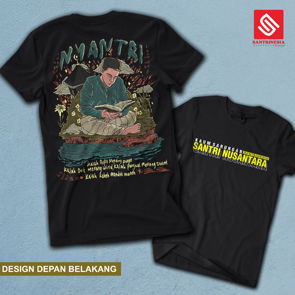 Jual KAOS SANTRI KUALITAS DISTRO 100% KATUN COMBED / KAOS NAHDLATUL ... Jual KAOS SANTRI KUALITAS DISTRO 100% KATUN COMBED / KAOS NAHDLATUL ...