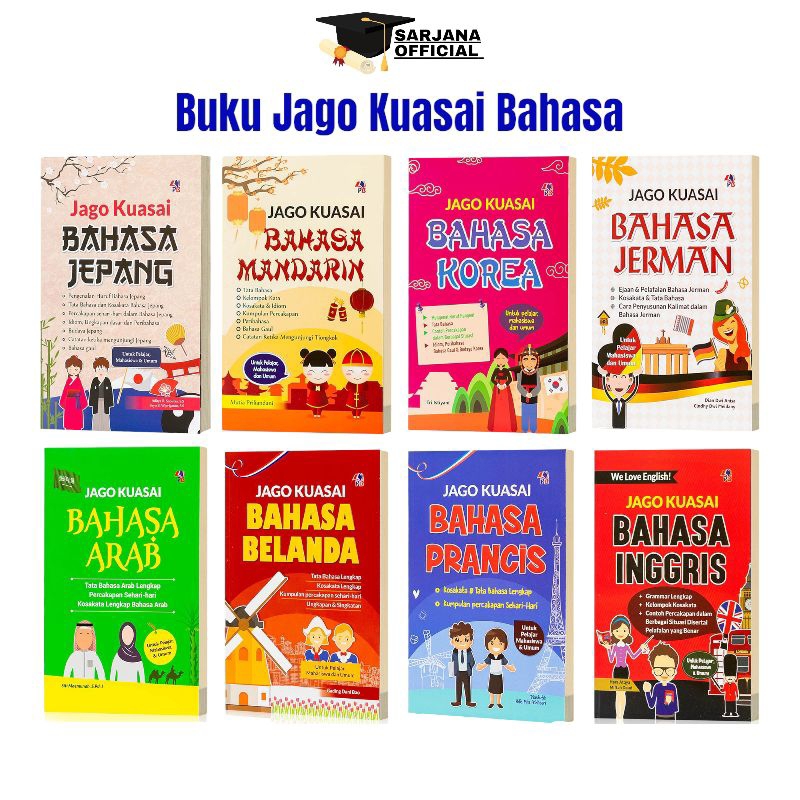 Jual Buku Jago Kuasai Bahasa Asing : Bahasa Jepang | Bahasa Mandarin | Bahasa Korea | Bahasa ...