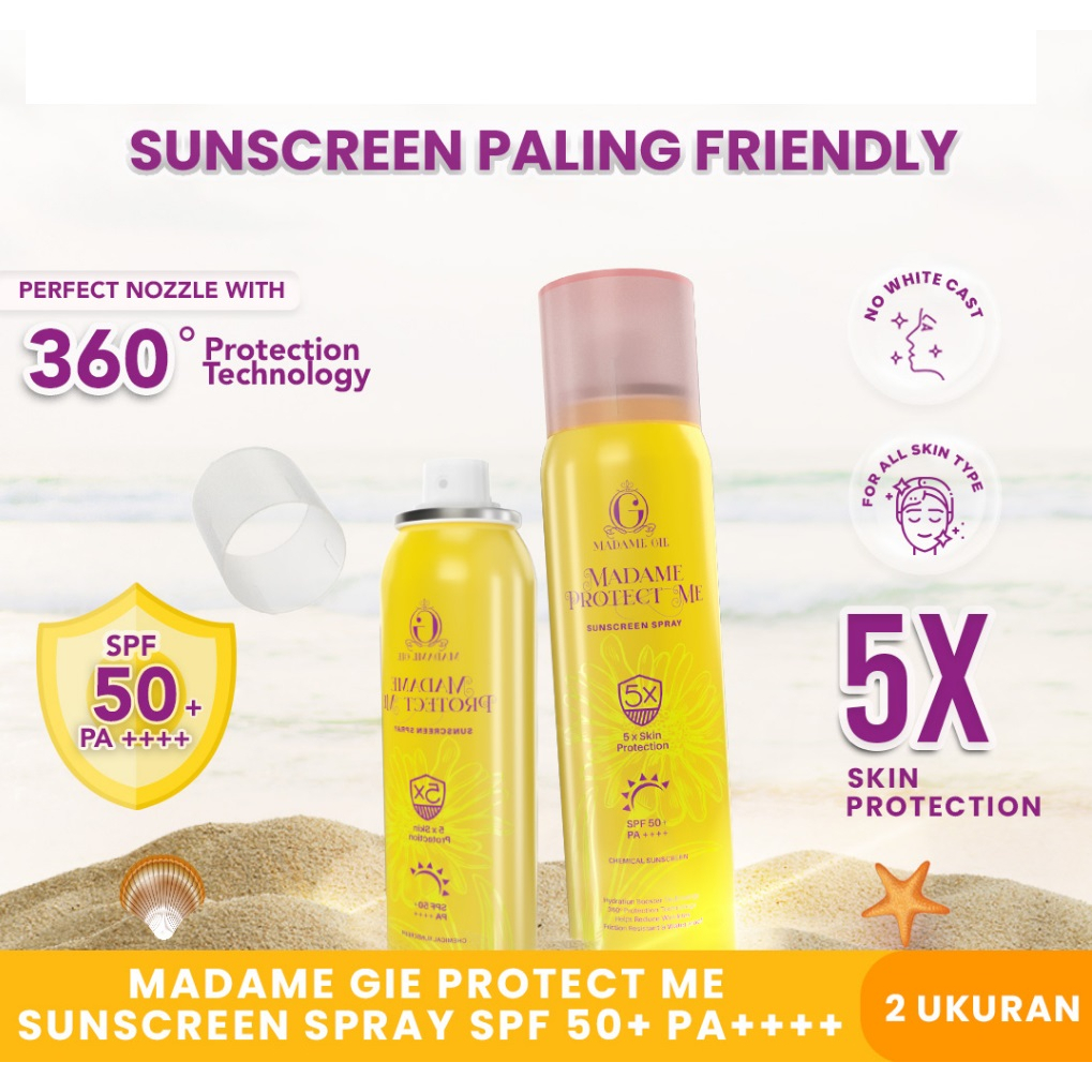 Jual Madame Gie Madame Protect Me Sunscreen Spray SPF50 PA++++ | Shopee Indonesia
