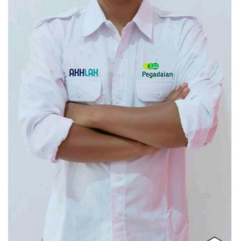 Jual kemeja Akhlak pegadaian seragam akhlak pegadaian baju akhlak ...