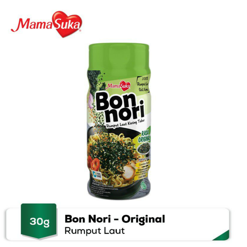 Jual Bon nori mamasuka rumput laut kering nori tabur 30 gram rumput laut botol gim bori | Shopee ...