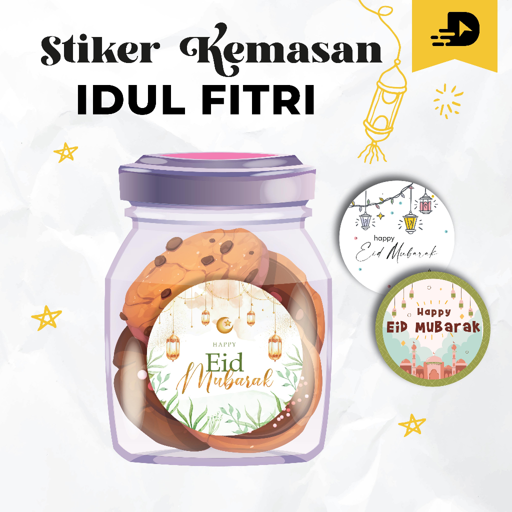 Jual Stiker Label Toples / Sticker Segel Toples Parcel Lebaran / Label ...