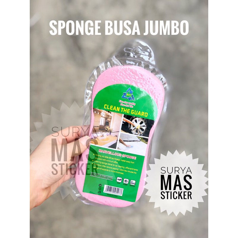 Jual sponge busa jumbo busa cuci motor mobil piring foam | Shopee Indonesia
