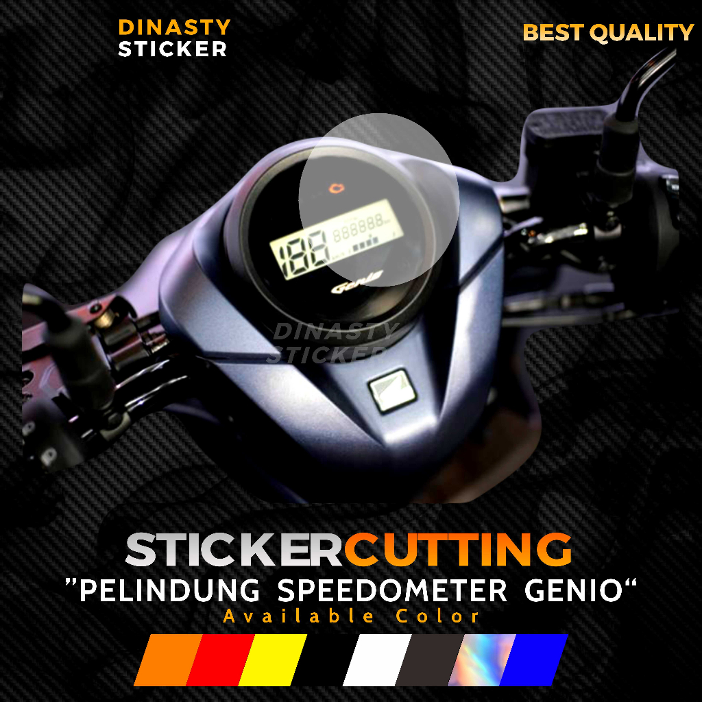 Jual STICKER STIKER CUTTING PELINDUNG SPEEDOMETER GENIO ANTI GORES ANTI ...
