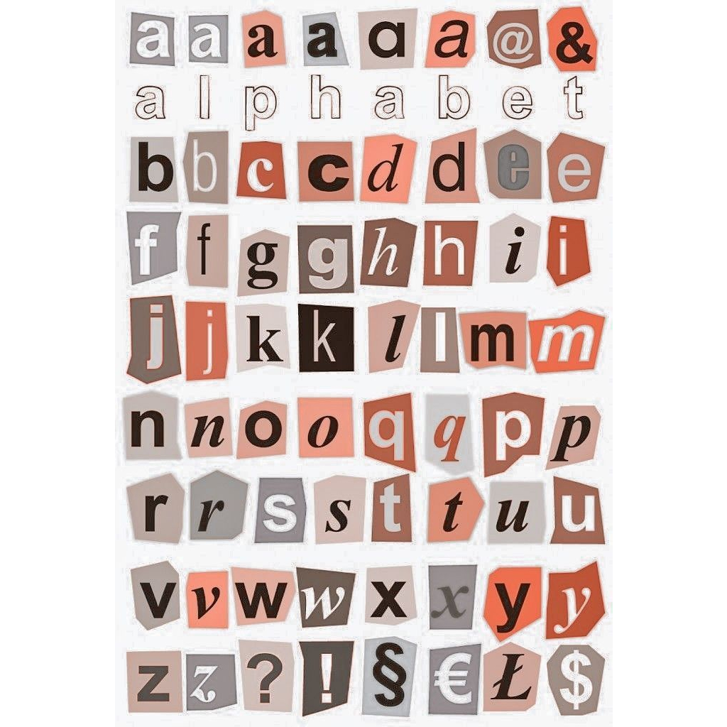 Jual Sticker Alfabet Huruf A-Z Custom Non Cutting 10x15cm - Sticker ...