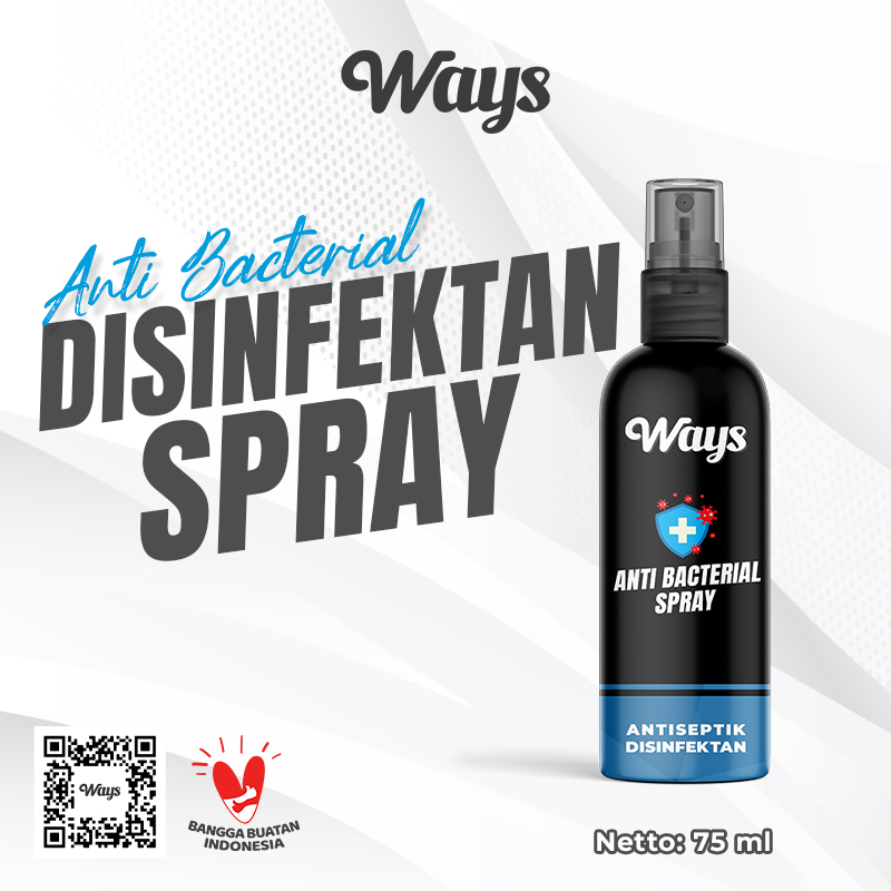 Jual WAYS AntiBacterial Spray Antiseptik Disinfektan Semprot Sepatu ...