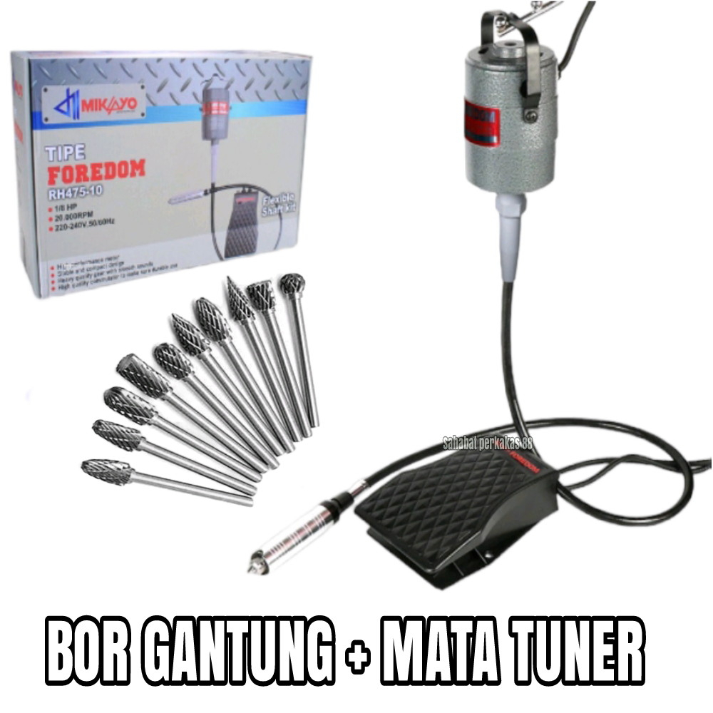 Jual PAKET HEMAT !!! Mesin Bor Gantung Mikayo Bor Tuner Foredom Series ...