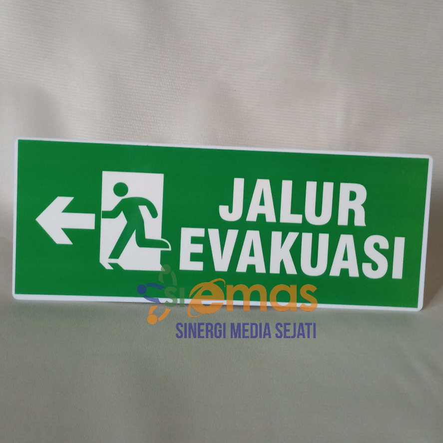 Jual Akrilik Papan Rambu - Akrilik Jalur Evakuasi Lengkap dengan Titik ...