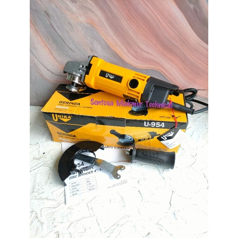 Jual UNIKA U-954 Grenda Gurinda Gerinda Grinder Tangan Listrik 4" 4 ...