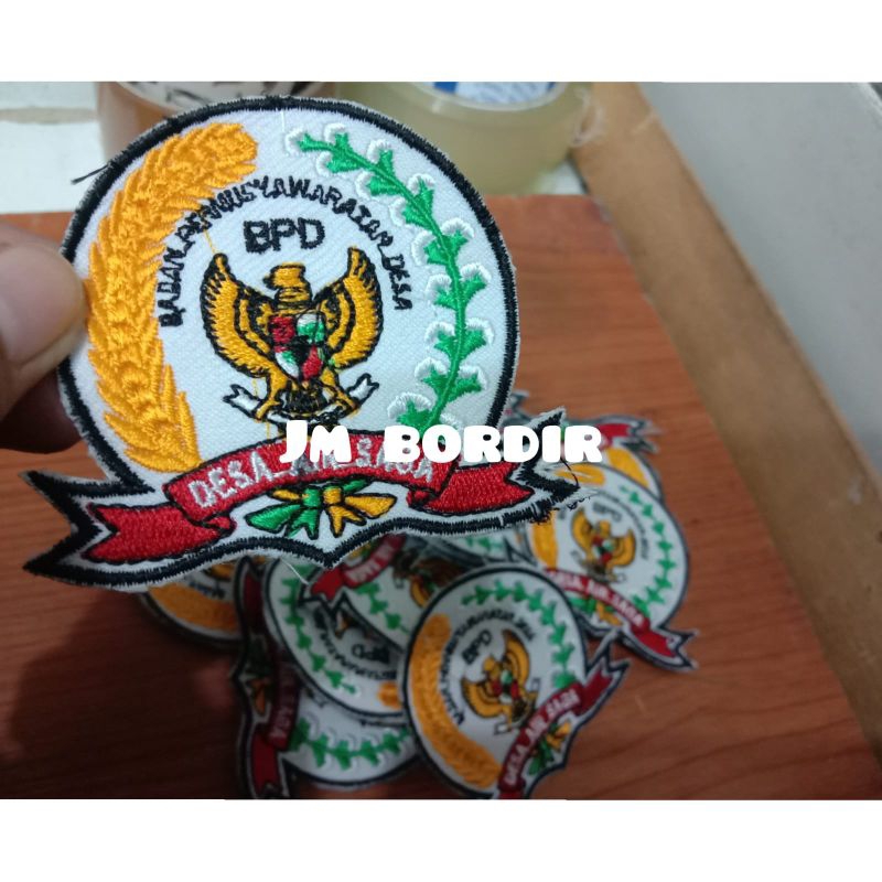 Jual LOGO BPD || BADAN PERMUSYAWARATAN DESA || LOGO BORDIR KOMPUTER ...