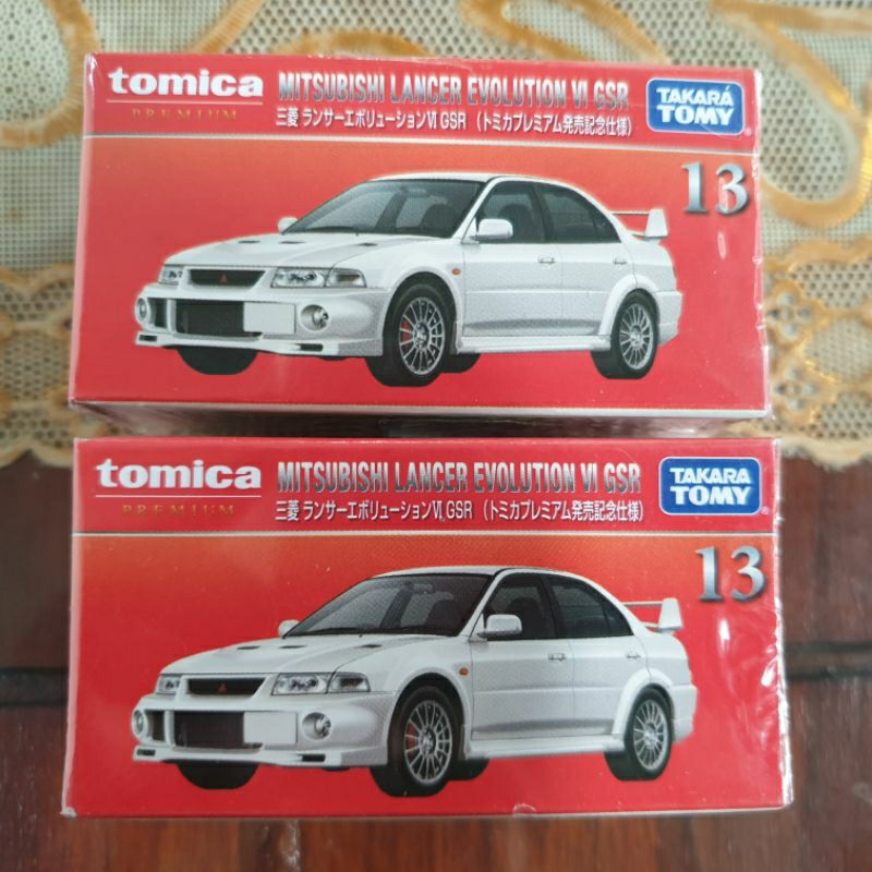 Jual DIECAST TOMICA MITSUBISHI LANCER EVOLUTION VI GSR NO.13 (SEGEL ...