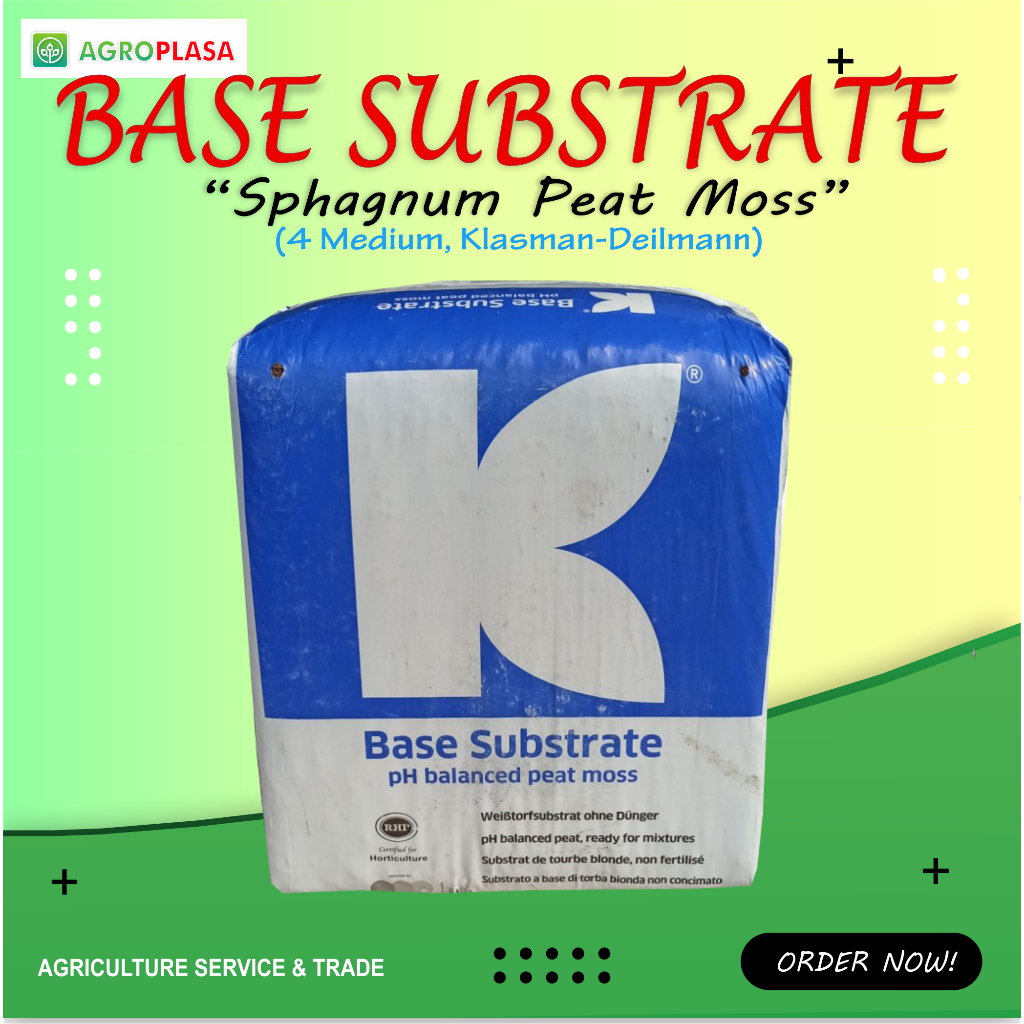Jual media tanam peat moss sphagnum Base Substrate 4 medium Klasmann | Shopee Indonesia