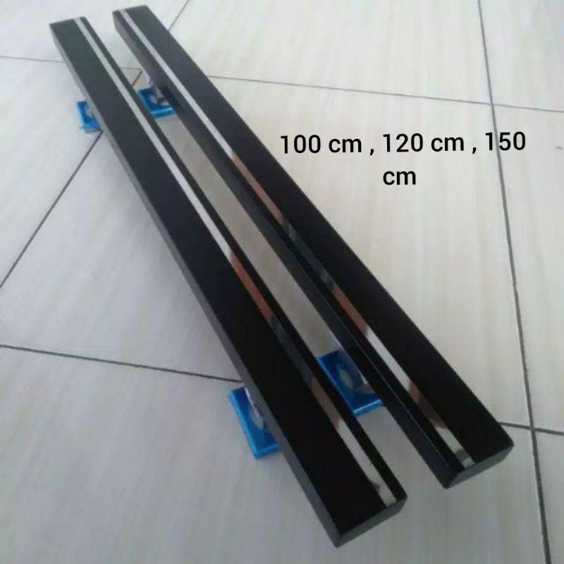Jual Handle pintu rumah stainless steel berwarna hitam full Lis 1 ...