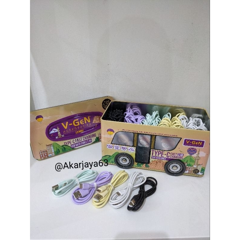 Jual VGEN VCTC6-02 Kabel Data V-Gen Type C 2,4A 1m Tipe C USB Data ...