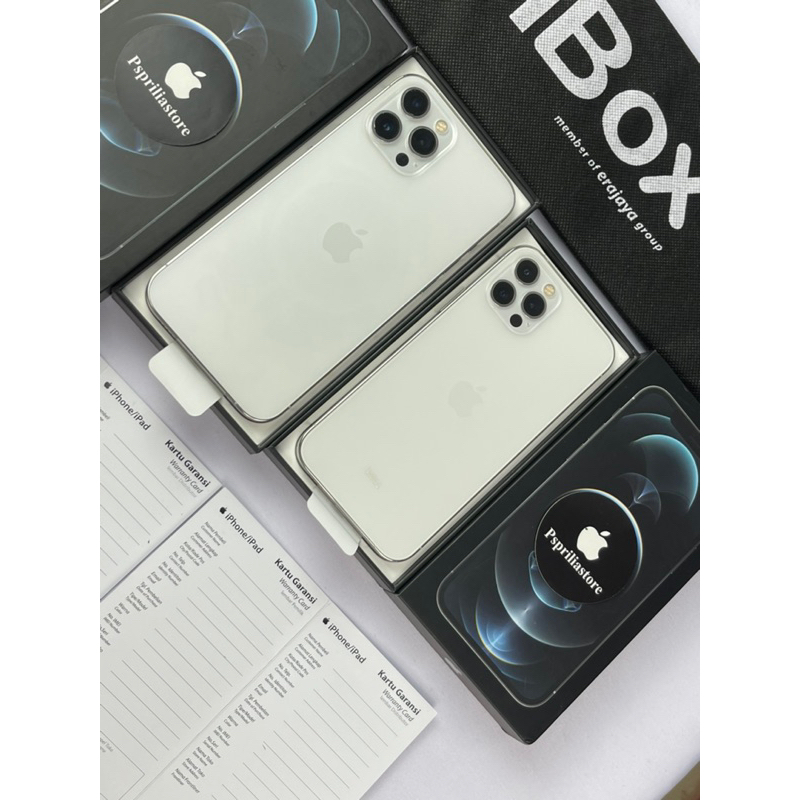 Jual IP 12 PRO ORIGINAL IBOX 128 256 ORIGINAL FULLSET | Shopee Indonesia