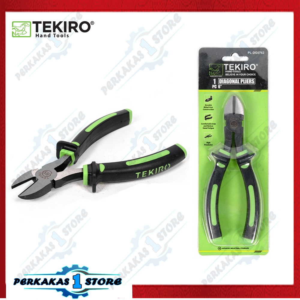 Jual TJAP MATA DIAGONAL PLIERS 6 INCH - TANG POTONG TEKIRO 6 INCI HEAVY ...