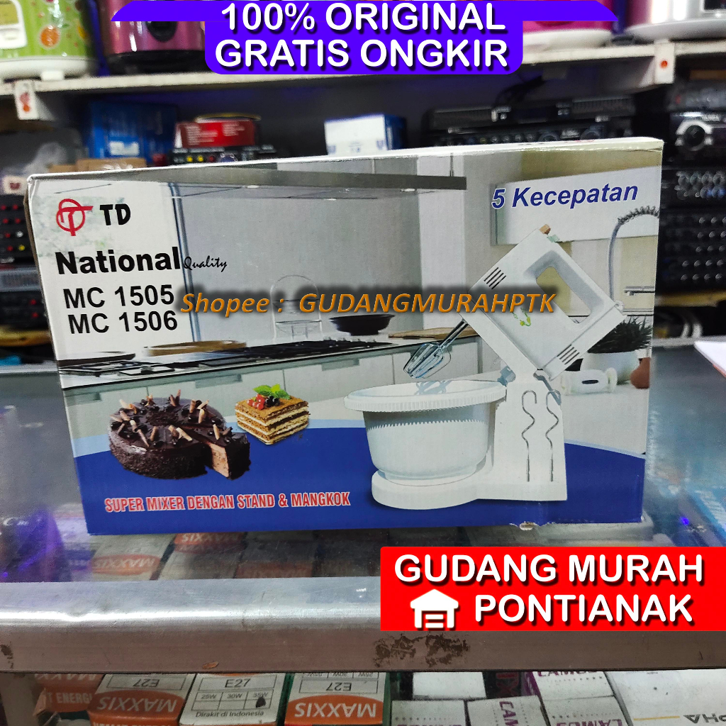 Jual Mixer Mangkok com Omicko TD SG 1506 Pencampur Adonan Pengaduk ...