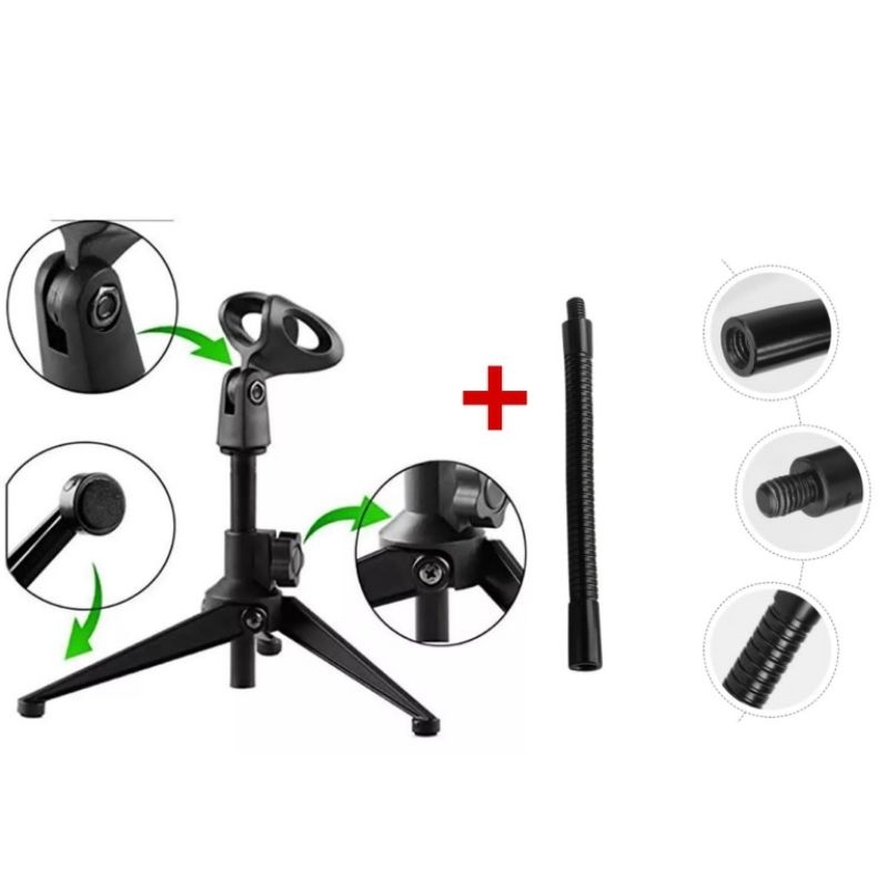 Jual Tiang sambungan stand mic BESI fleksibel peninggi stand mikrofon ...