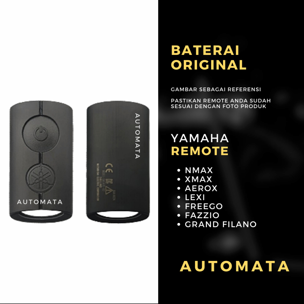 Jual baterai remote keyless smart key kunci motor yamaha nmax xmax lexi ...