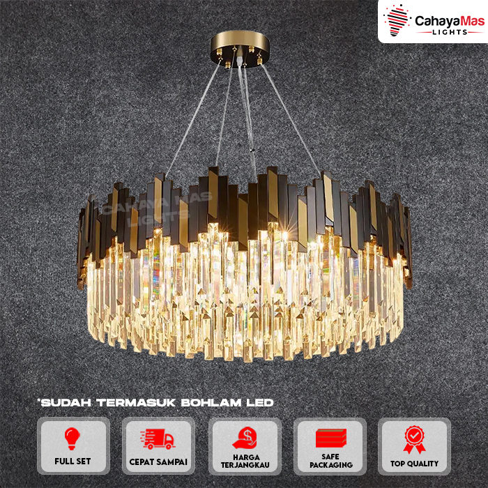 Jual Lampu Hias Gantung Kristal Ruang Tamu/Hall Modern Mewah Elegan ...