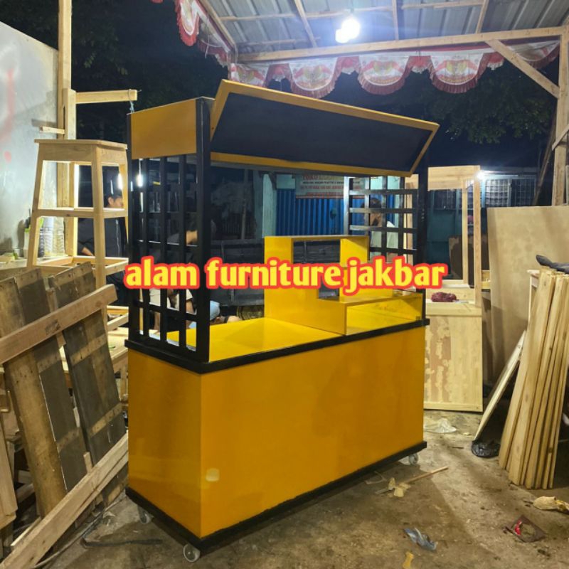 Jual GEROBAK BAZAR SOSIS /PORTABLE /BONGKAR PASANG /GEROBAK EVENT MALL ...