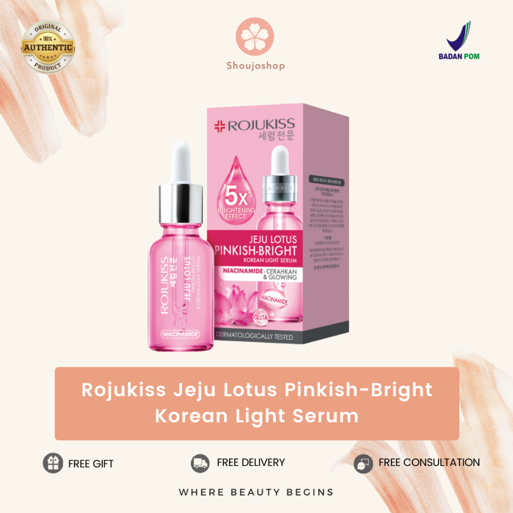 Jual Rojukiss Jeju Lotus Pinkish-Bright Korean Light Serum 30ml ...