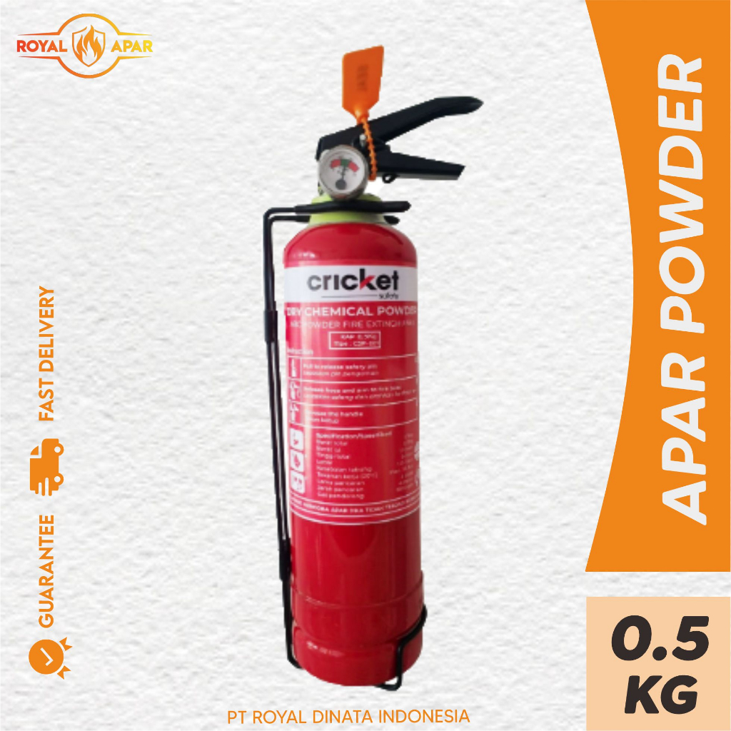 Jual APAR 0,5 KG CRICKET SAFETY/ APAR ABC POWDER 0,5 KG / APAR MOBIL ...