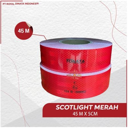 Jual Sticker Pemantul Cahaya / Scotlight Tonata / Merah 45 meter ...