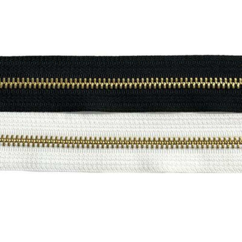 Jual Resleting YKK Gigi Besi Emas 05 YKK Metal Zipper Gold Seleting RGM Meteran | Shopee Indonesia