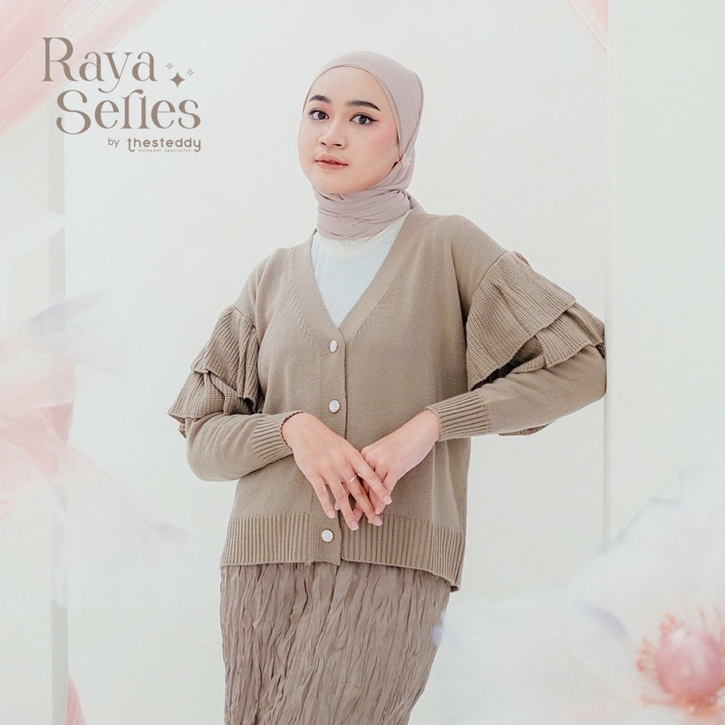 Jual Thesteddy Leia Knitwear (Raya Collection, Cardigan Ruffle ...
