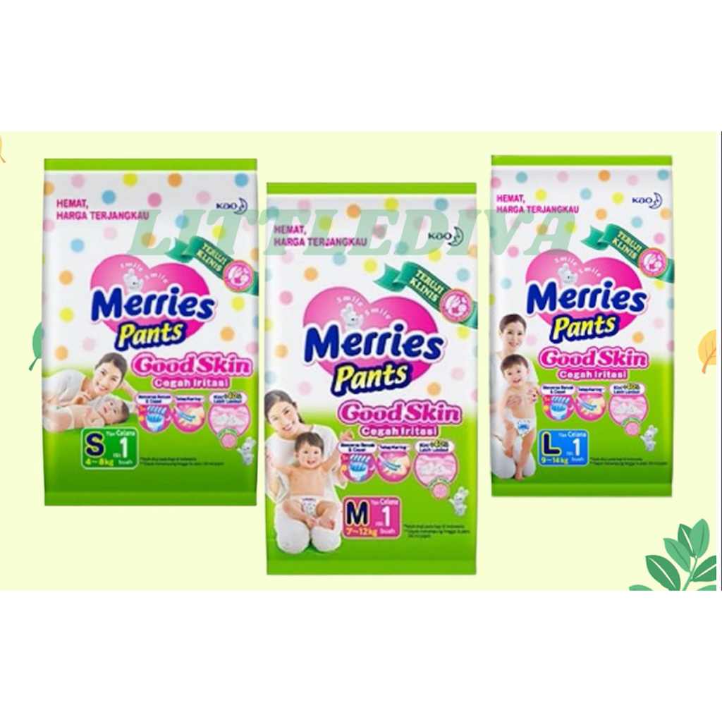 Jual Merries Renceng (isi 6) ukuran S1 dan XL1 | Sweety Silver Pants ...