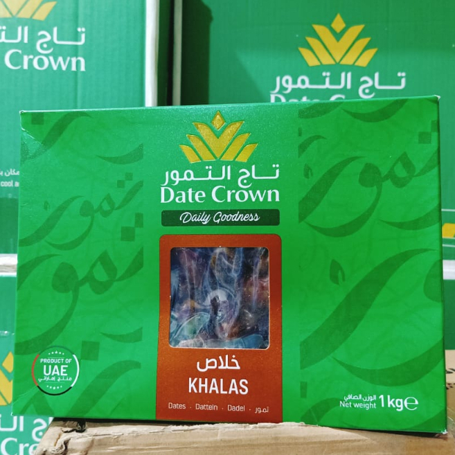 Jual Date Crown Kholas/khalas 1 kg kemasan baru | Shopee Indonesia