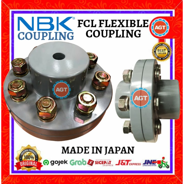 Jual NBK FLEXIBLE KOPLING COUPLING FCL 400 MAX.BORE 110mm-10BOLT-F7 ...