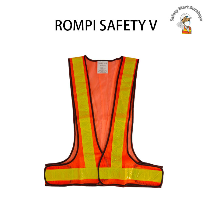 Jual Rompi Safety Jaring Polyester V / Rompi Safety Proyek / Safety ...