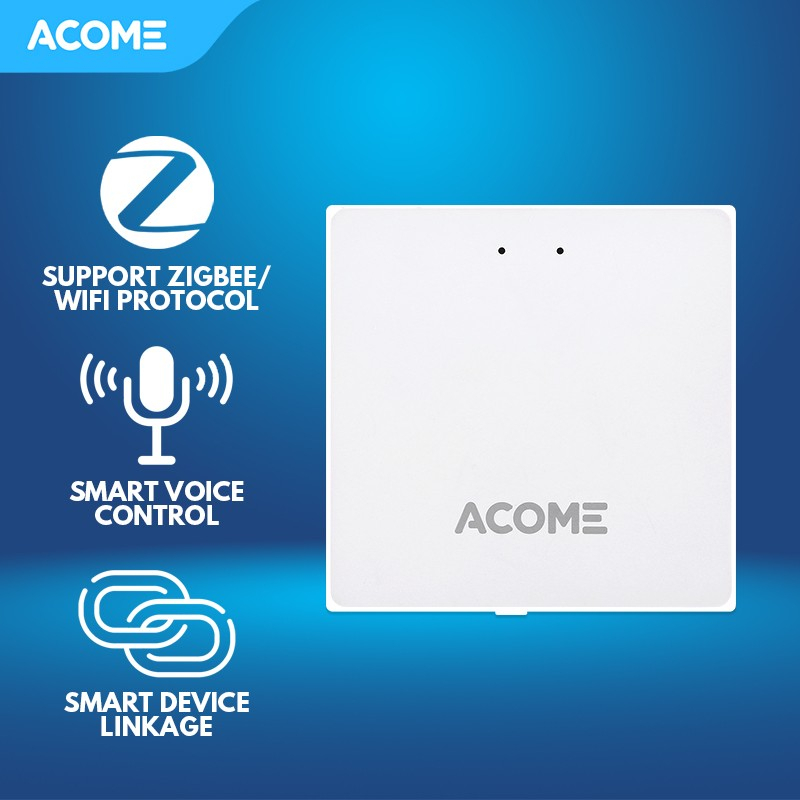 Jual ACOME Smart Home Wireless ZigBee Gateway AI-GW02 Putih | Shopee ...